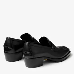 JIMMY CHOO Wilder Loafer M Eel-embossed Leather Loafers