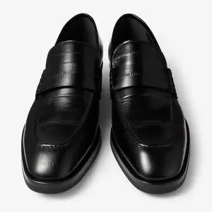 JIMMY CHOO Wilder Loafer M Eel-embossed Leather Loafers