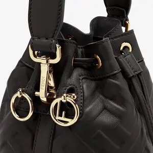 Fendi Mon Tresor Bucket Bag With Embossed Ff Motif