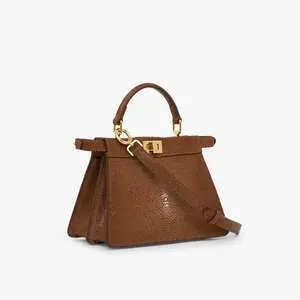 Fendi Peekaboo Iseeu Petite Top Handle Bag - Brown