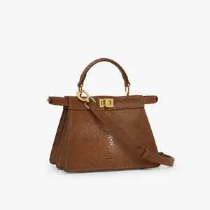 Fendi Peekaboo Iseeu Petite Top Handle Bag - Brown