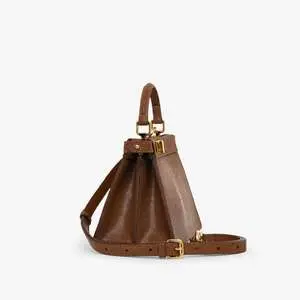 Fendi Peekaboo Iseeu Petite Top Handle Bag - Brown