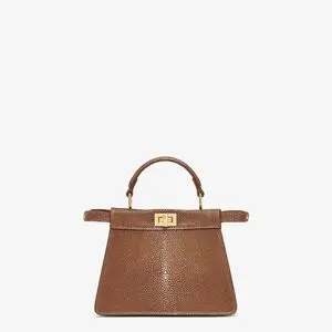 Fendi Peekaboo Iseeu Petite Top Handle Bag - Brown