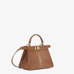 Fendi Peekaboo Iseeu Petite Top Handle Bag - Brown