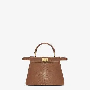 Fendi Peekaboo Iseeu Petite Top Handle Bag - Brown