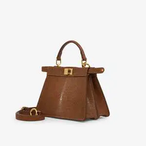 Fendi Peekaboo Iseeu Petite Top Handle Bag - Brown