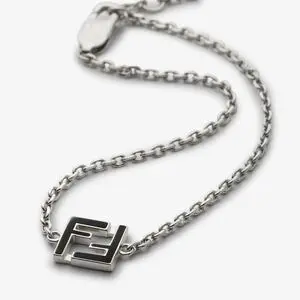 Fendi Ff Link Chain Bracelet - Silver