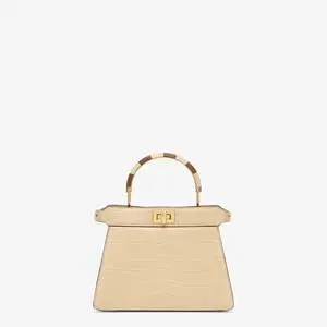 Fendi Peekaboo Iseeu Petite Crocodile Bag - Beige