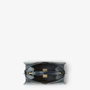Fendi Peekaboo Iseeu Petite Bag In Crocodile Leather - Blue