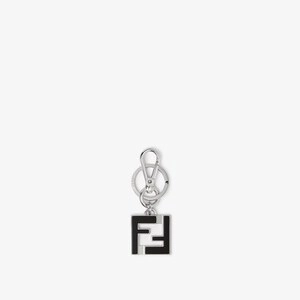 Fendi Ff Squared Key Ring - Black