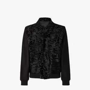 Fendi Swakara And Cashmere Knit Blouson