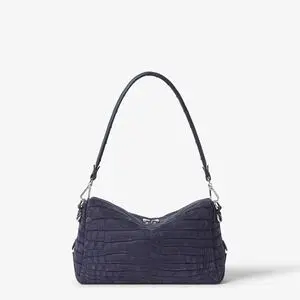 Fendi Lui Medium Crocodile Bag - Blue