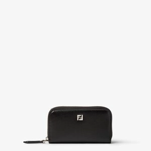 Fendi Ff Squared Zip-around Mini - Black