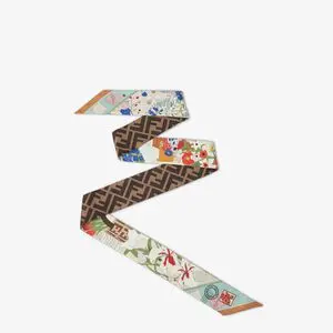 Fendi Silk Two-sided Wrappy Scarf - Multicolour