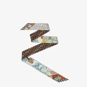 Fendi Silk Wrappy Scarf - Multicolour