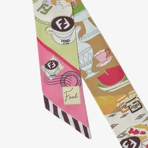 Fendi Wrappy Silk Scarf