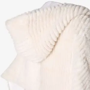 Fendi Mink Hooded Scarf - White