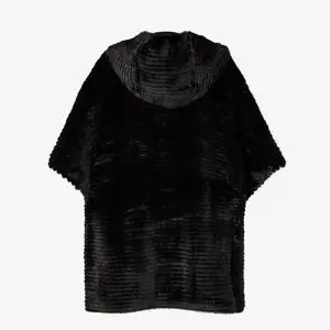 Fendi Mink Featherlike Poncho - Black