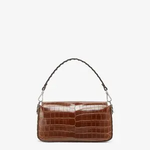 Fendi Baguette Medium Crocodile Leather Bag