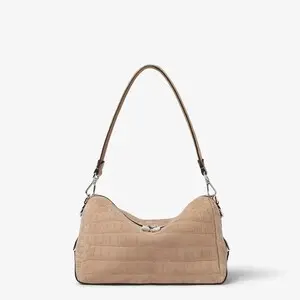 Fendi Lui Medium Bag In Crocodile Leather - Beige