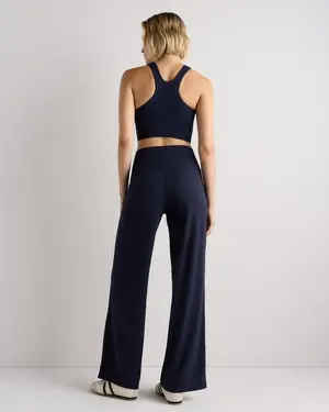 Quince Ultra-form High-rise Wide Leg Pants - Deep Navy