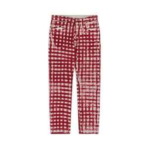 DENIM TEARS Kiss My Grits Picnic 501 Jean 'red/white - Multicolor
