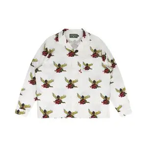 DENIM TEARS Cherub Print Long Sleeve Shirt