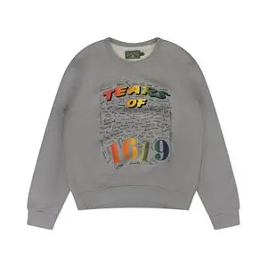 DENIM TEARS Tears Of 1619" Crewneck - Grey