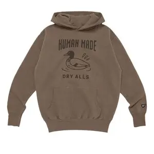 HUMAN MADE Tsuriami Hoodie With Graphic Print - Brown