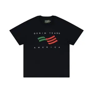 DENIM TEARS Ellis Tears Tee - Black