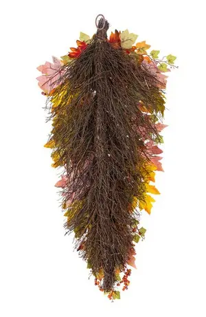 GLITZHOME 38"h Fall Oversized Sunflower Teardrop