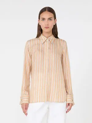 Max Mara Striped Silk Shirt