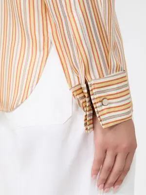 Max Mara Striped Silk Shirt