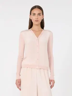 Max Mara Cashmere And Silk V-neck Cardigan
