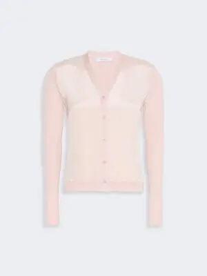 Max Mara Cashmere And Silk V-neck Cardigan