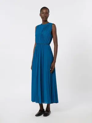 Max Mara Pleated Jersey Dress