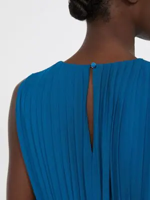 Max Mara Pleated Jersey Dress