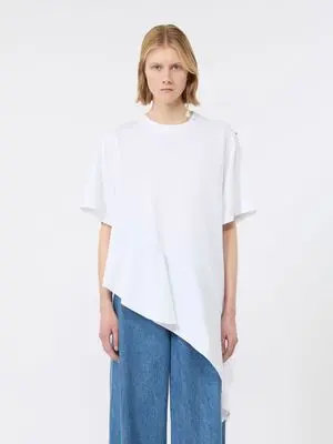 Max Mara Asymmetrical Cotton T-shirt