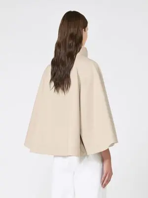 Max Mara Water-repellent Gabardine Cape - Stone