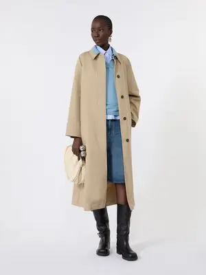 Max Mara Water-repellent Gabardine Trench Coat