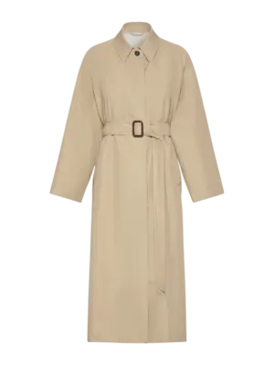 Max Mara Water-repellent Gabardine Trench Coat - Beige