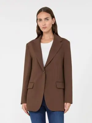 Max Mara Single-breasted Woollen Cloth Blazer