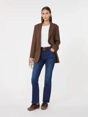 Max Mara Single-breasted Woollen Cloth Blazer