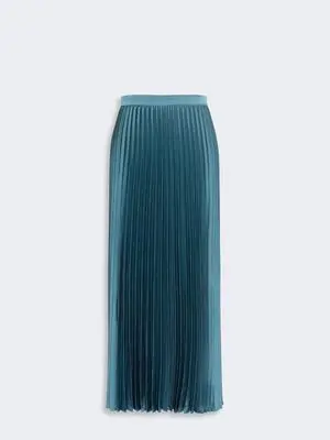 Max Mara Pleated Satin Skirt