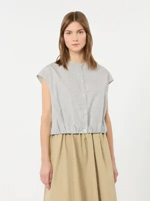 Max Mara Cotton Poplin Crop Top
