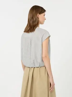 Max Mara Cotton Poplin Crop Top