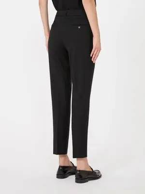 Max Mara Stretch Wool Cigarette Trousers