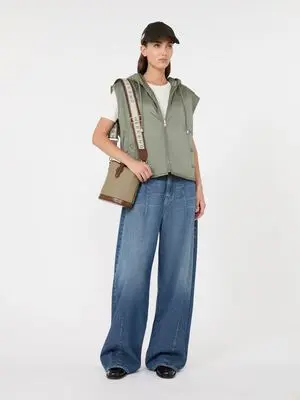Max Mara Reversible Water-repellent Padded Gilet - Kaki