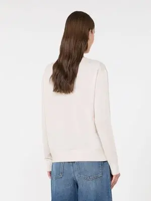 Max Mara Wool, Silk And Cashmere V-neck Sweater