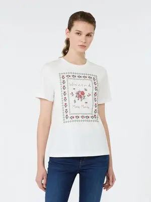 Max Mara Printed Cotton T-shirt